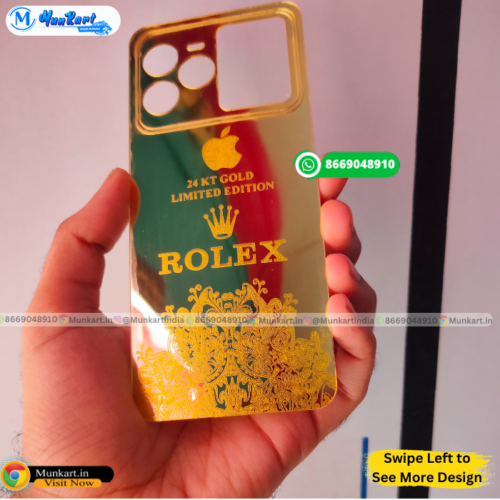 Lava Agni 3 Luxury Golden Mobile Plate - Munkart.in